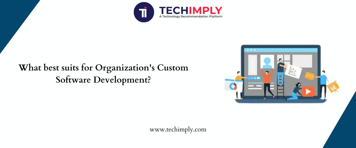 What best suits for Organization's Custom Software Development?